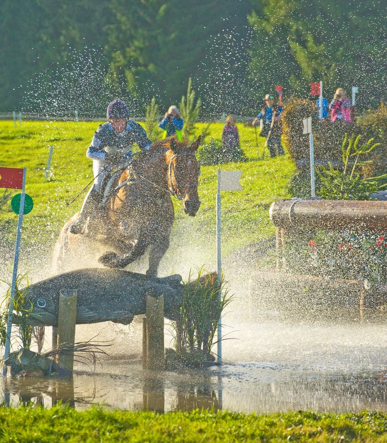 Visibility at the Water Jump. Editorial Image - Image of grass, castle ...