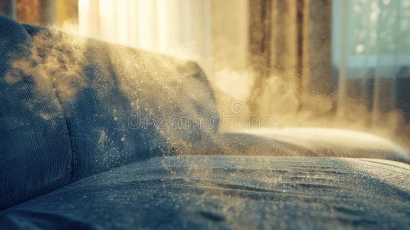 Visible Dust Particles on a Table Surface at Home, Cleaning Theme ...