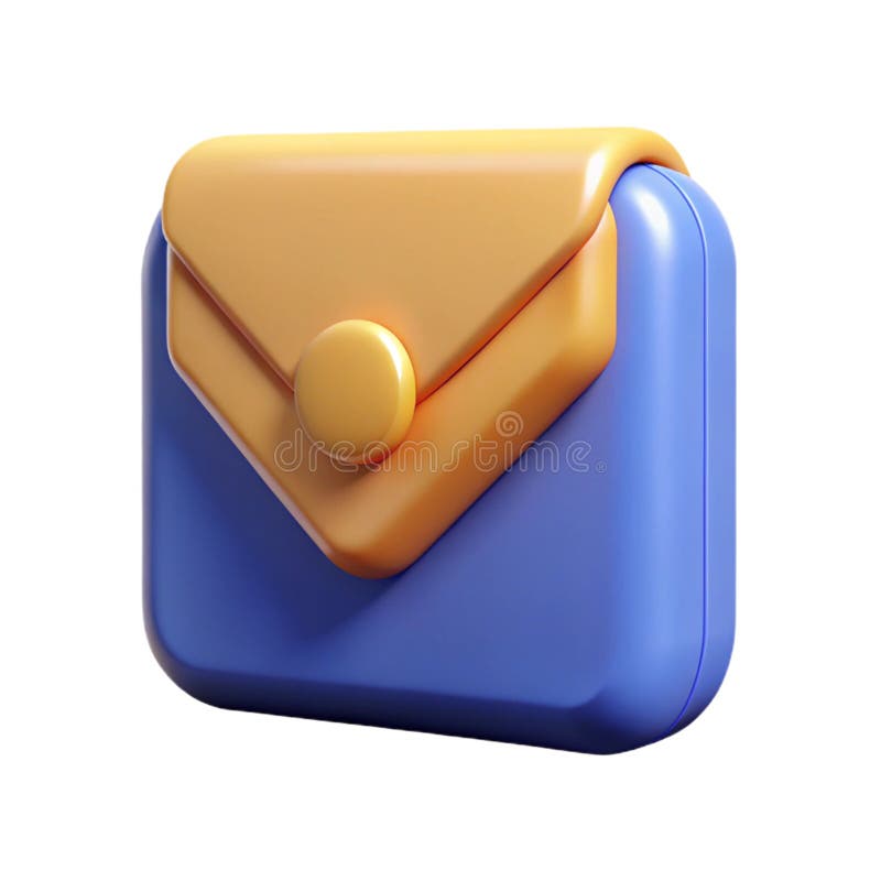 Visible Email 3D Icon for Read and Unread Message Status in Digital ...
