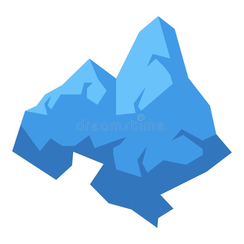 Visible Iceberg Icon Isometric Vector. Ice Berg Stock Vector ...