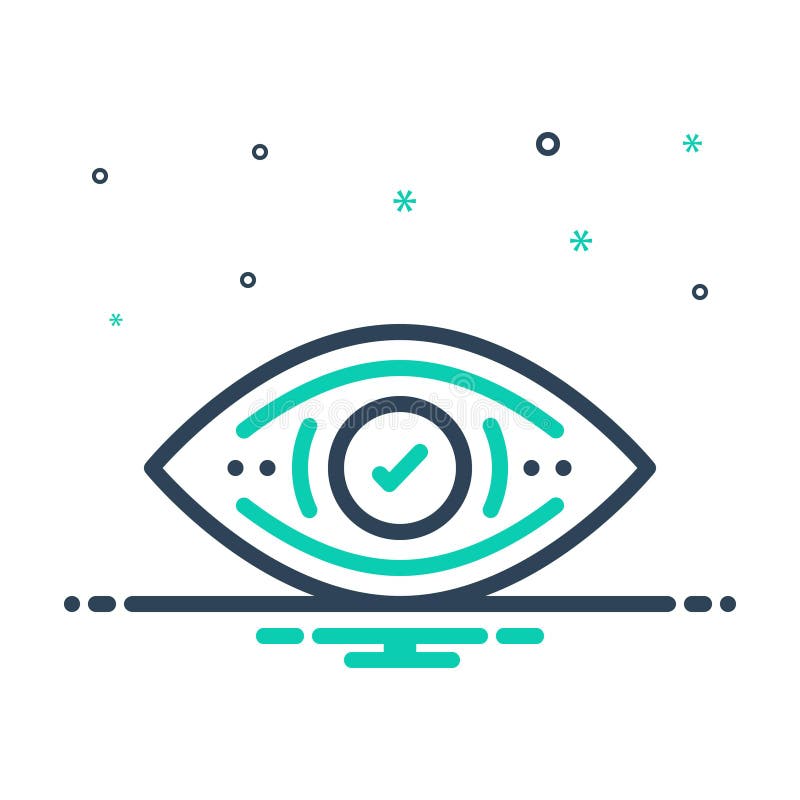 Mix Icon for Visible, Seen and Look Stock Vector - Illustration of ...