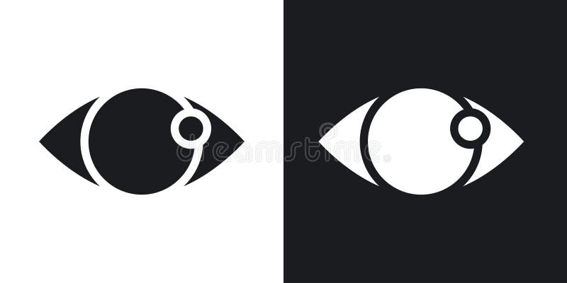 Visible icon vector stock vector. Illustration of anatomy - 348265142