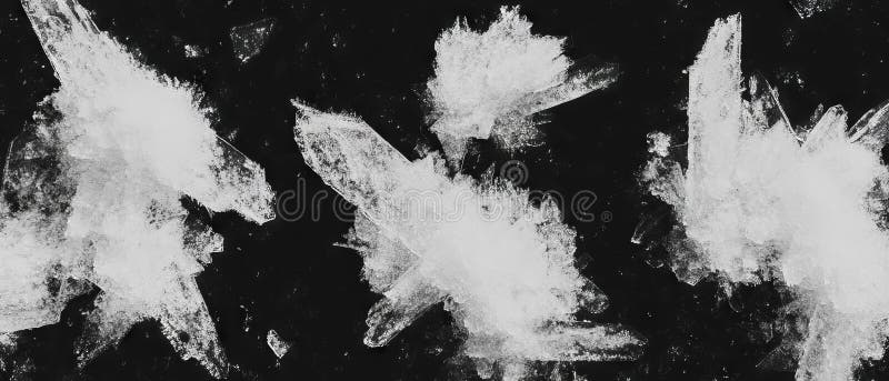 Detailed Texture of Snow with Icy Crust and Brittle Surface Against a ...