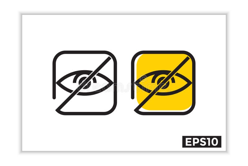 Visible and Invisible Icons, Hide Icons, Invisible Logos, Illustrations ...