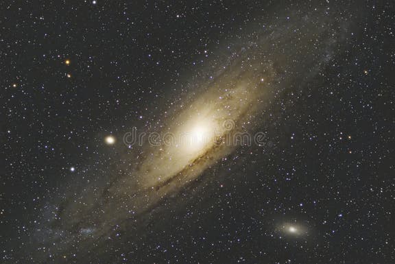 Visible Light Image with a Telescope of the Andromeda Galaxy Stock ...