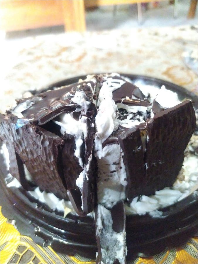 Visible from the Middle of the Birthday Cake Which Looks Very Tempting ...