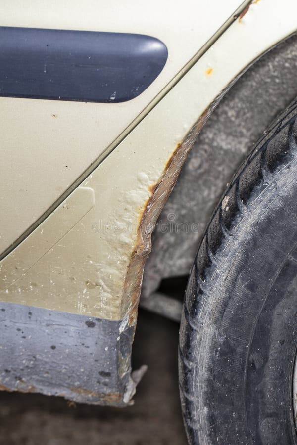 Visible Rust on the Car`s Wheel Arches Stock Photo - Image of ...