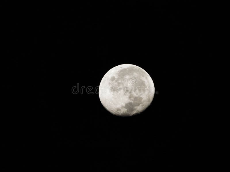 Visible side of the moon stock image. Image of lunar - 103903967
