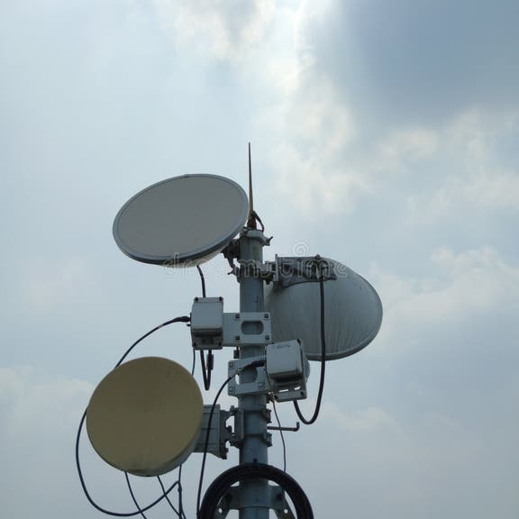 Visible Signal Transmitter in the Sky Stock Image - Image of drum ...