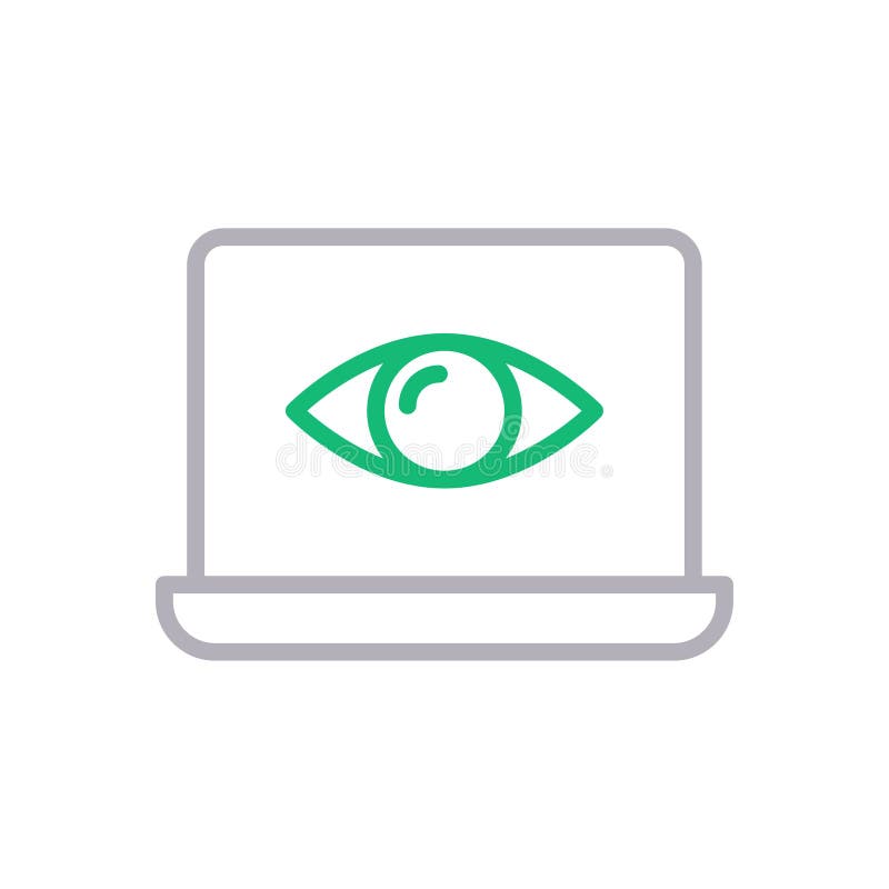 Visible Vector Color Line Icon Stock Vector - Illustration of spyware ...