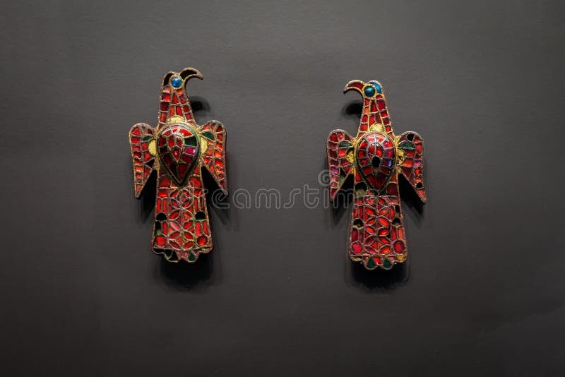 Visigothic Pair of Eagle Brooches at National Archaeological Museum ...