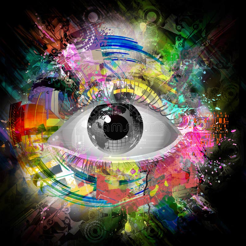 Vision stock illustration. Illustration of graphic, ornamental - 47539959