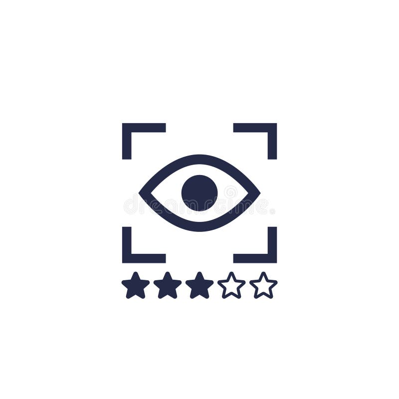 Eye Icon. Eyesight Symbol. Retina Scan Eye. Simple Eye Stock Vector ...