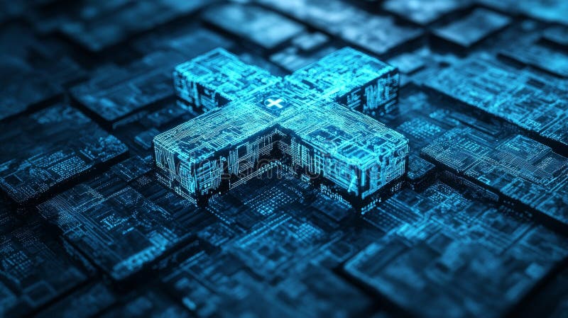 A Vision of Advanced Medical Technology with Radiant Health Icons and ...