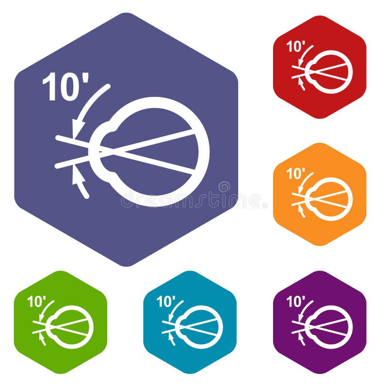 Vision Angle Icon, Simple Style Stock Vector - Illustration of eyesight ...