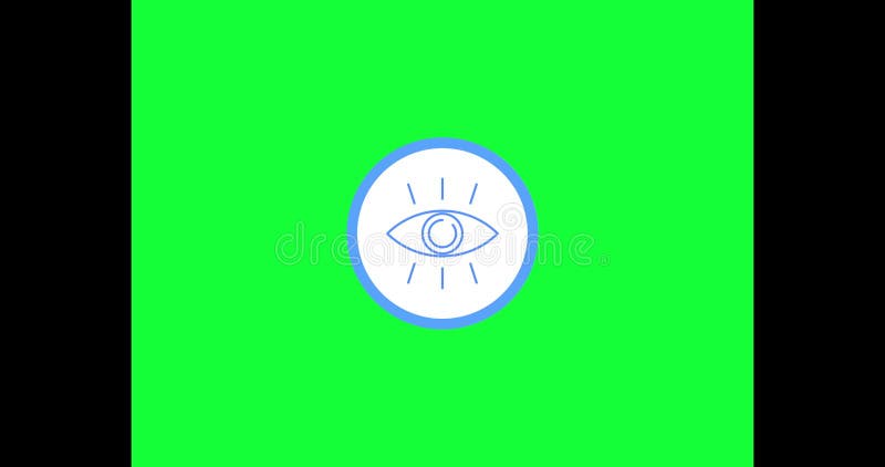 Vision animated icon stock video. Video of innovation - 353271461