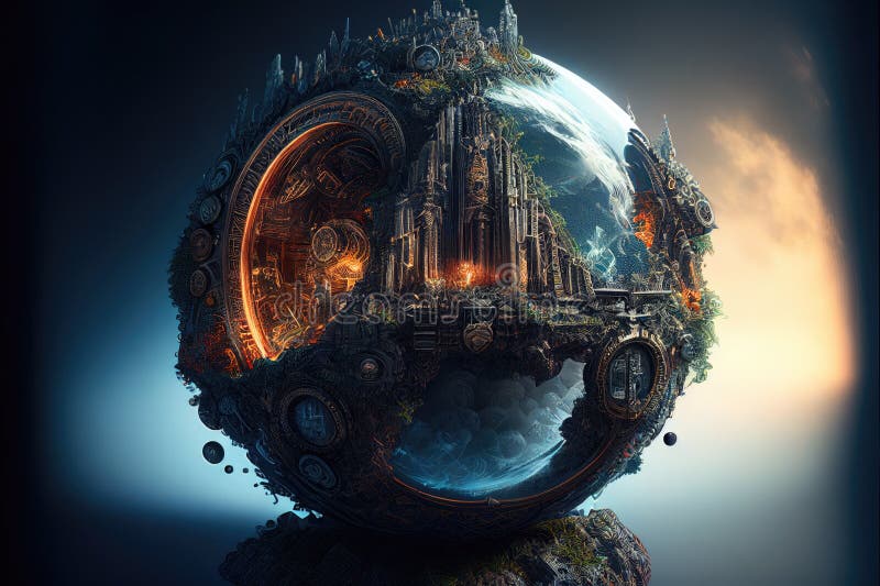 The Vision of Another Place Very Far Across the Stars Stock ...