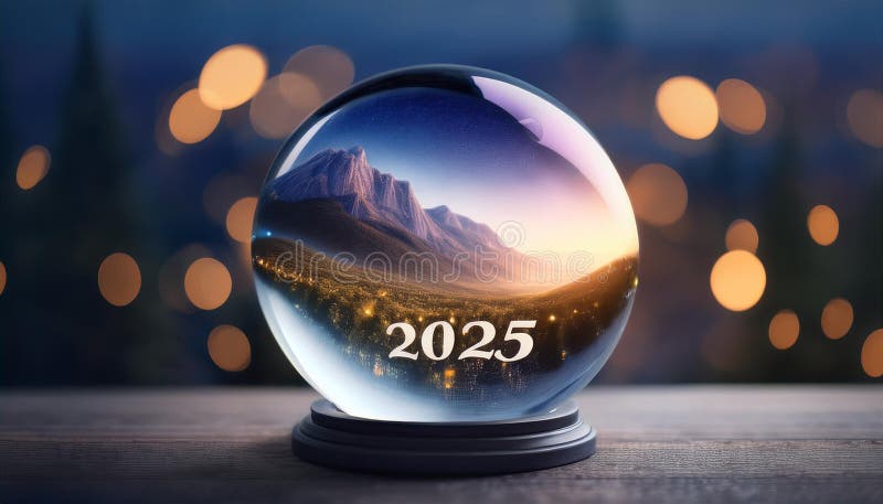 2025 Vision- Banner that Features a Crystal Ball or Telescope Looking ...