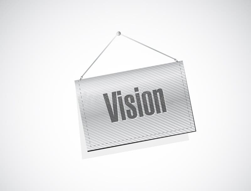 Vision Banner Sign Concept Illustration Stock Illustration ...