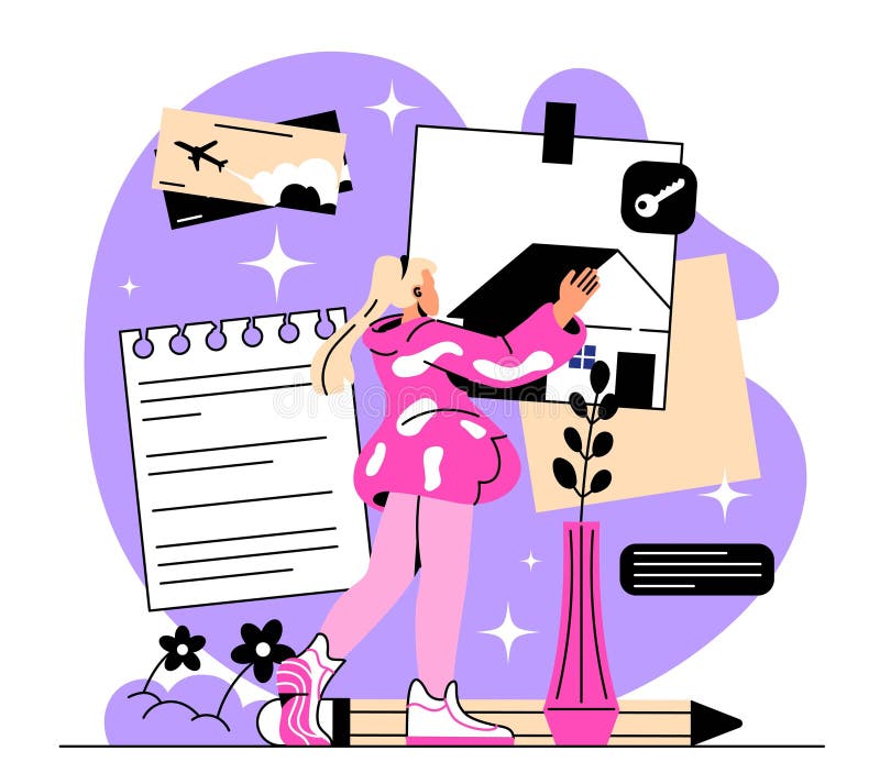 Vision Board Cartoon Stock Illustrations – 709 Vision Board Cartoon ...