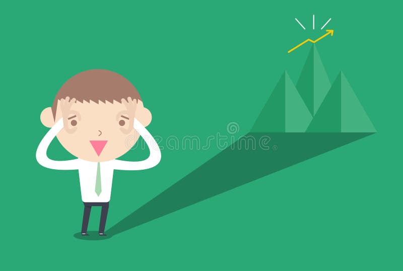 Vision. Business Cartoon Drawing Conceptual Stock Vector - Illustration ...