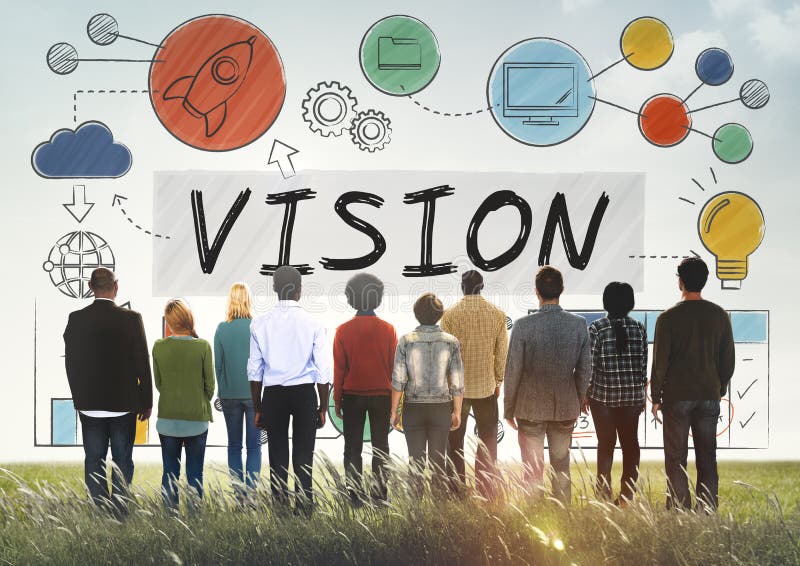 Vision Business Growth Corporate Target Concept Stock Photo - Image of ...