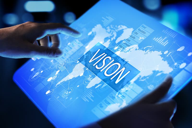 Vision, Business Intelligence And Strategy Concept On Virtual Screen ...