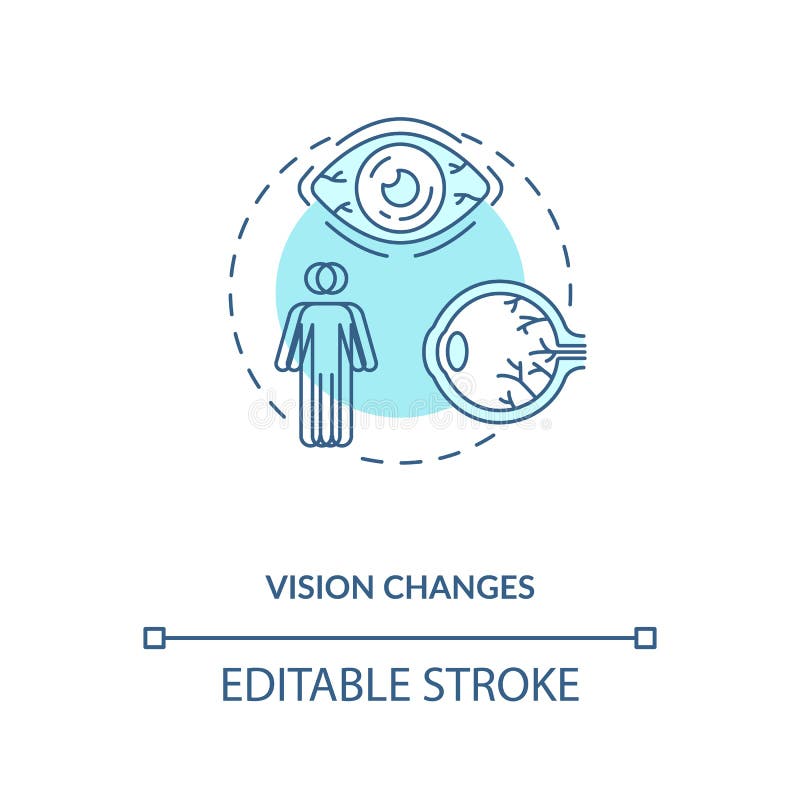 Vision Changes Concept Icon Stock Vector - Illustration of conceptual ...