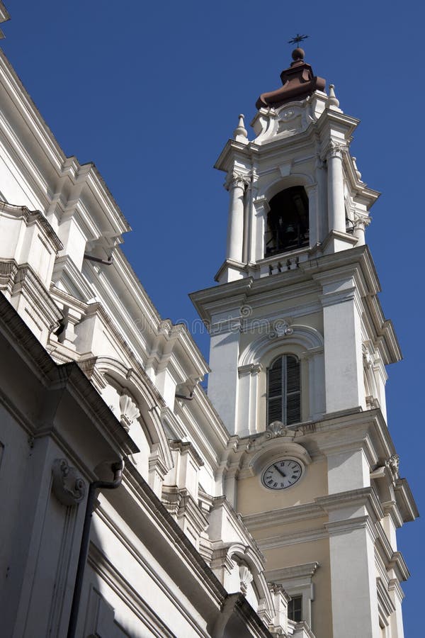 Vision of a Church Tower in the City of Turin Stock Photo - Image of ...