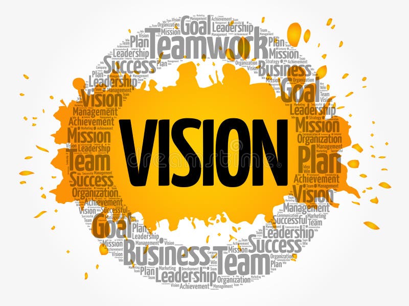 Vision circle word cloud stock illustration. Illustration of idea ...
