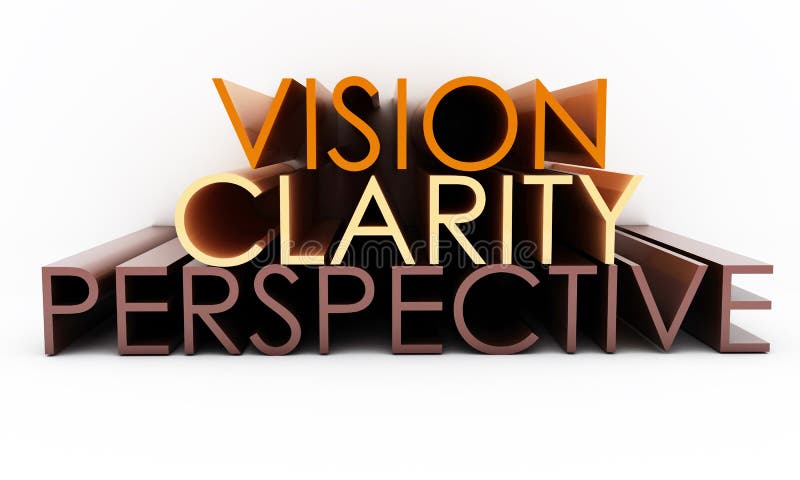 Vision clarity perspective stock illustration. Illustration of clarity ...