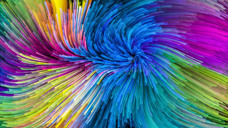 Vision of Colorful Paint stock illustration. Illustration of ...
