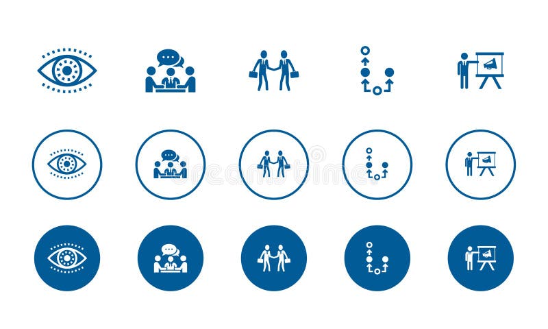 Vision, Communication, Partner, Plan Stock Vector - Illustration of ...