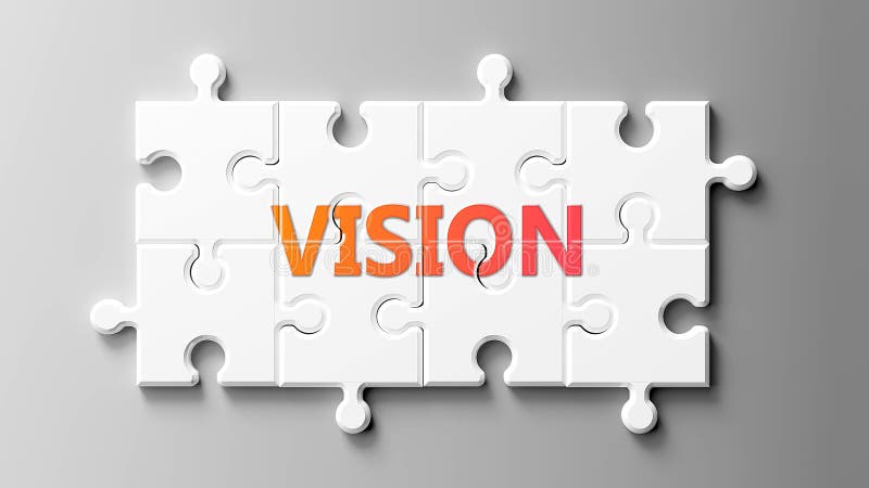 Vision Complex Like a Puzzle - Pictured As Word Vision on a Puzzle ...