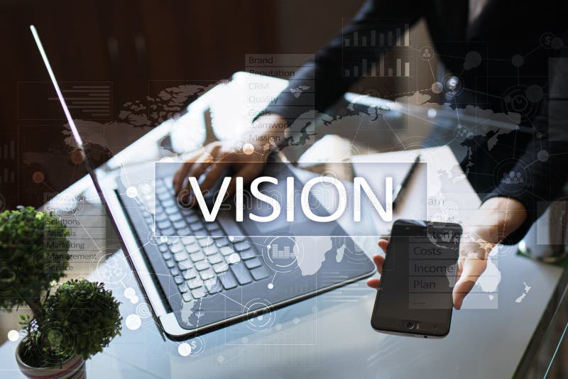 Vision Concept. Business, Internet and Technology Concept. Stock Image ...