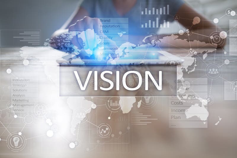 Vision Concept. Business, Internet and Technology Concept. Stock Image ...