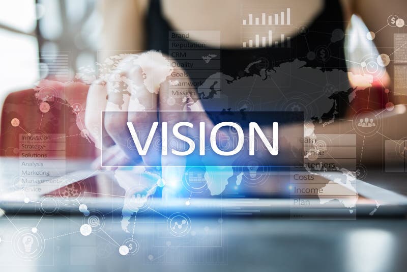 Vision Concept. Business, Internet and Technology Concept. Stock Photo ...