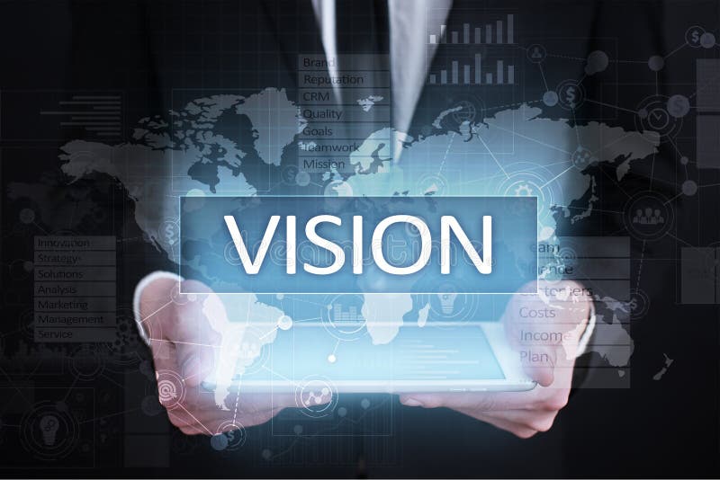 Vision Concept. Business, Internet and Technology Concept. Stock Image ...