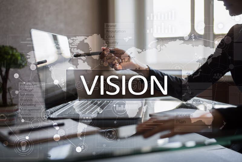 Vision Concept. Business, Internet and Technology Concept. Stock Image ...