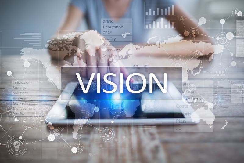 Vision Concept. Business, Internet and Technology Concept. Stock Image ...