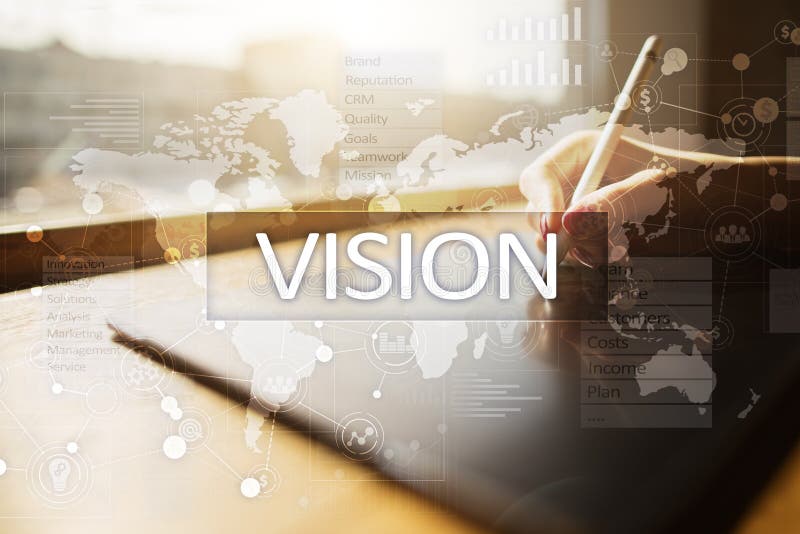 Vision Concept. Business, Internet and Technology Concept. Stock Image ...