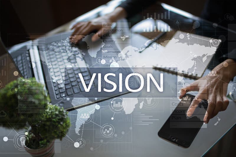 Vision Concept. Business, Internet and Technology Concept. Stock Image ...