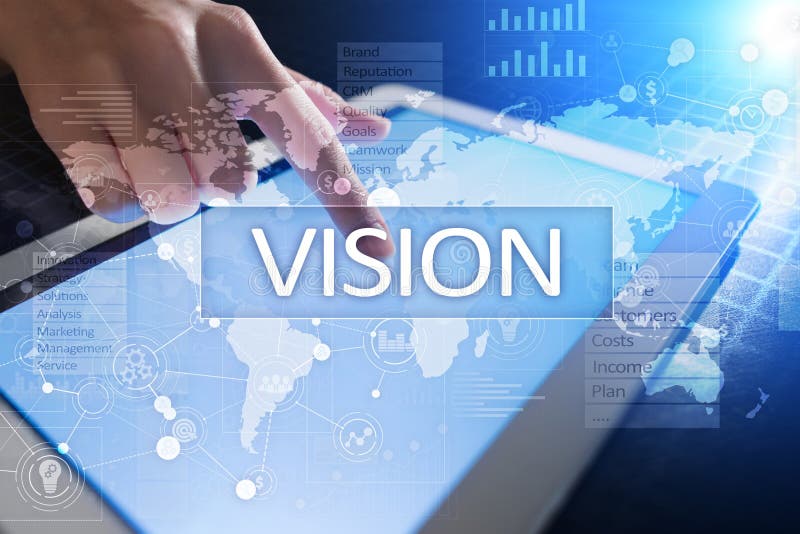 Vision Concept. Business, Internet and Technology Concept. Stock Image ...