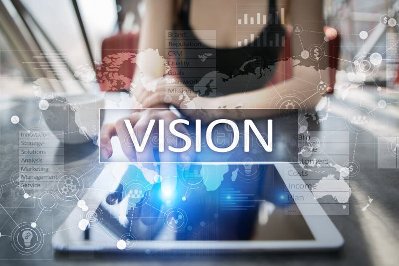 Vision Concept. Business, Internet and Technology Concept. Stock Photo ...