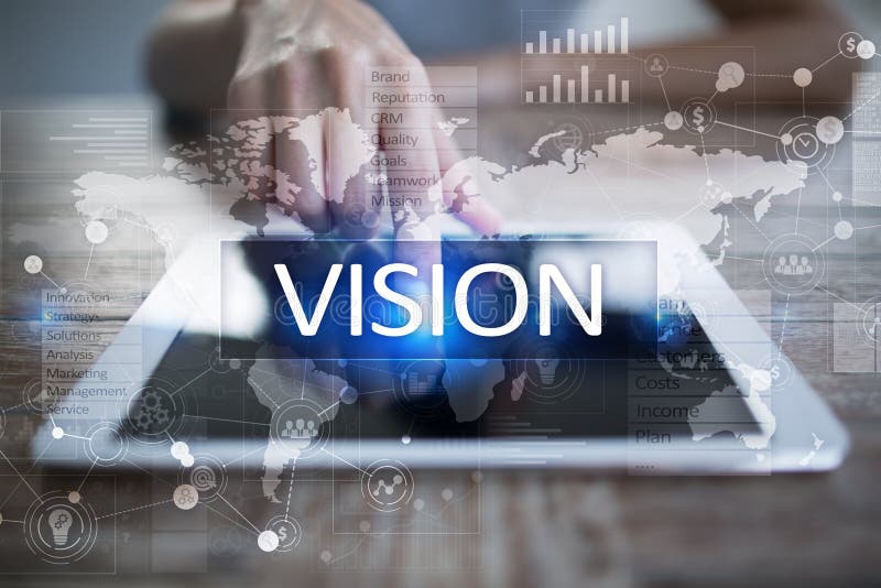 Vision Concept. Business, Internet and Technology Concept. Stock Photo ...