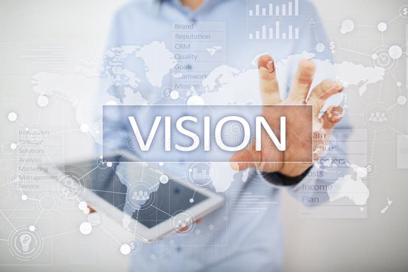 Vision Concept. Business, Internet and Technology Concept. Stock Image ...