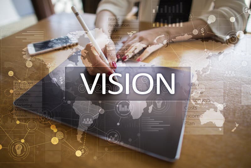 Vision Concept. Business, Internet and Technology Concept. Stock Photo ...