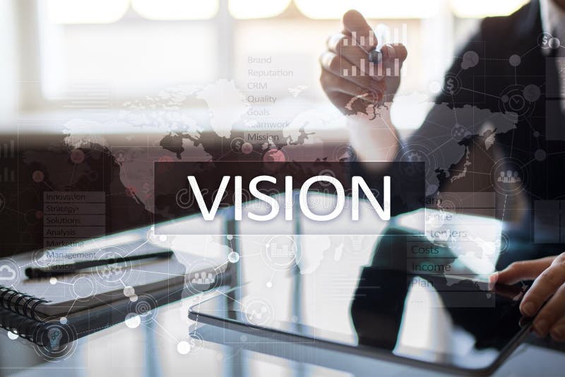 Vision Concept. Business, Internet and Technology Concept. Stock Image ...