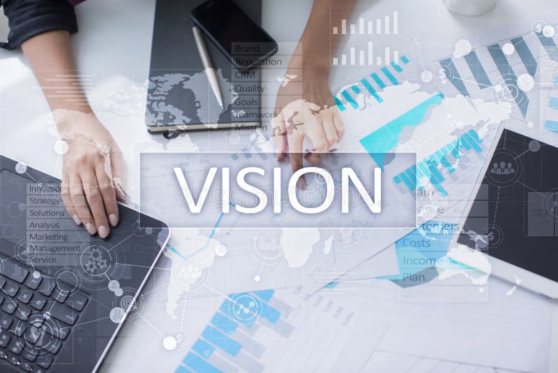 Vision Concept. Business, Internet and Technology Concept. Stock Photo ...