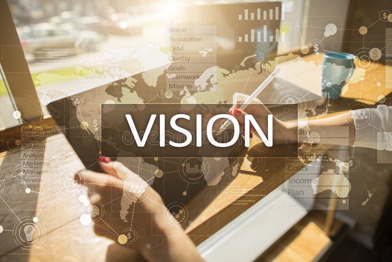 Vision Concept. Business, Internet and Technology Concept. Stock Image ...